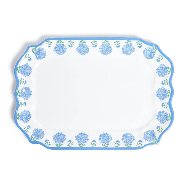Hydrangea Melamine Platter | The Preppy Bunny
