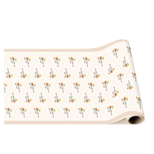 Cozy Fall Floral Paper Table Runner | The Preppy Bunny