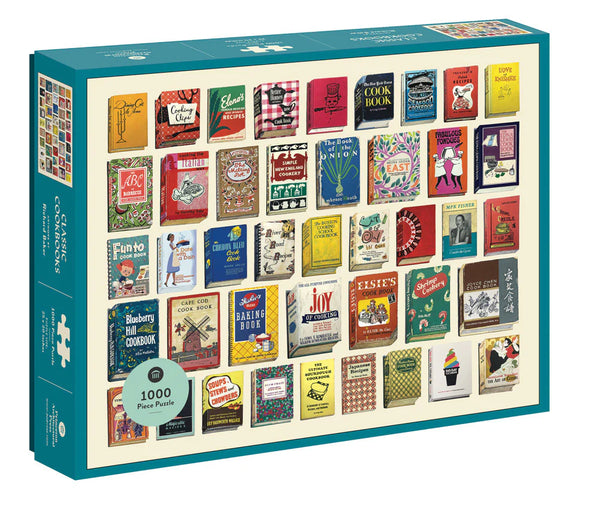 Classic Cookbooks 1000 Piece Puzzle | The Preppy Bunny
