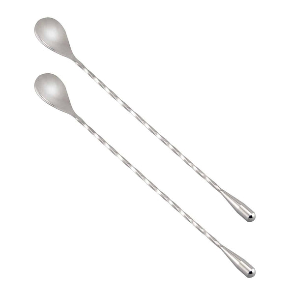 Stainless Steel 11" Cocktail Spoon | The Preppy Bunny