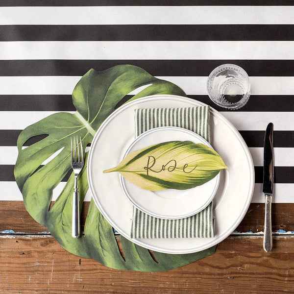 Black Classic Stripe Paper Runner | The Preppy Bunny