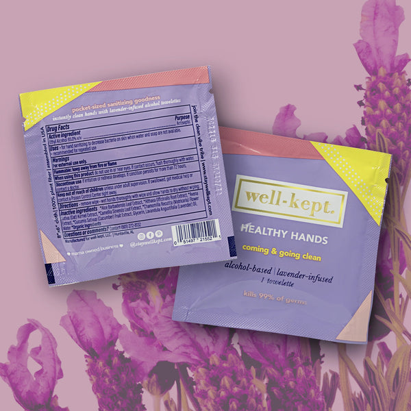 Healthy Hands Pocket Sanitizing Wipes