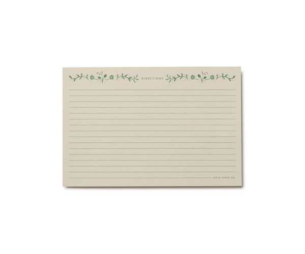 Pack of 12 Artichoke Recipe Cards | The Preppy Bunny