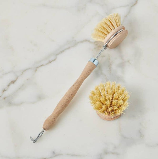 Wood-Handled Dish Brush | The Preppy Bunny