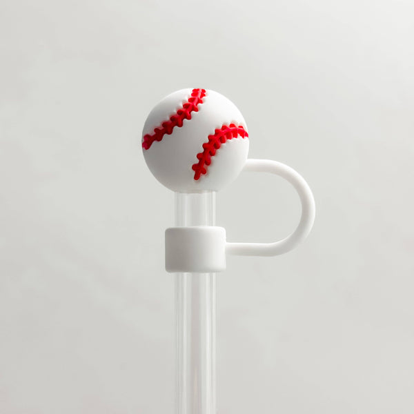 Baseball Straw Cover 10MM | The Preppy Bunny