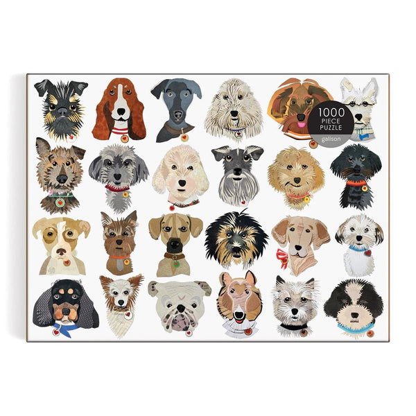 Paper Dogs 1000 Piece Puzzle | The Preppy Bunny