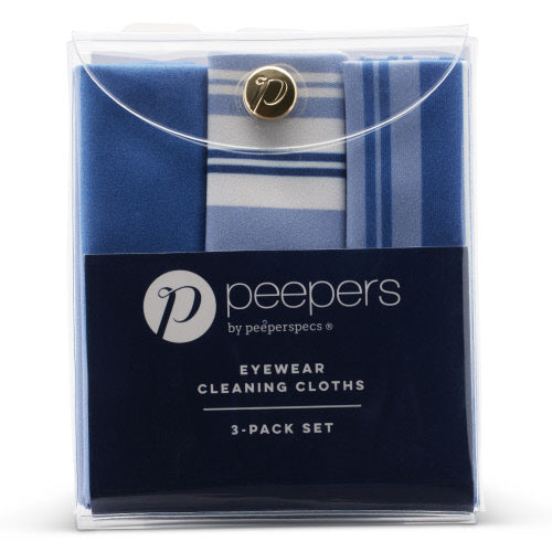 Peepers Cleaning Cloth Kit - Blue Stripe | The Preppy Bunny